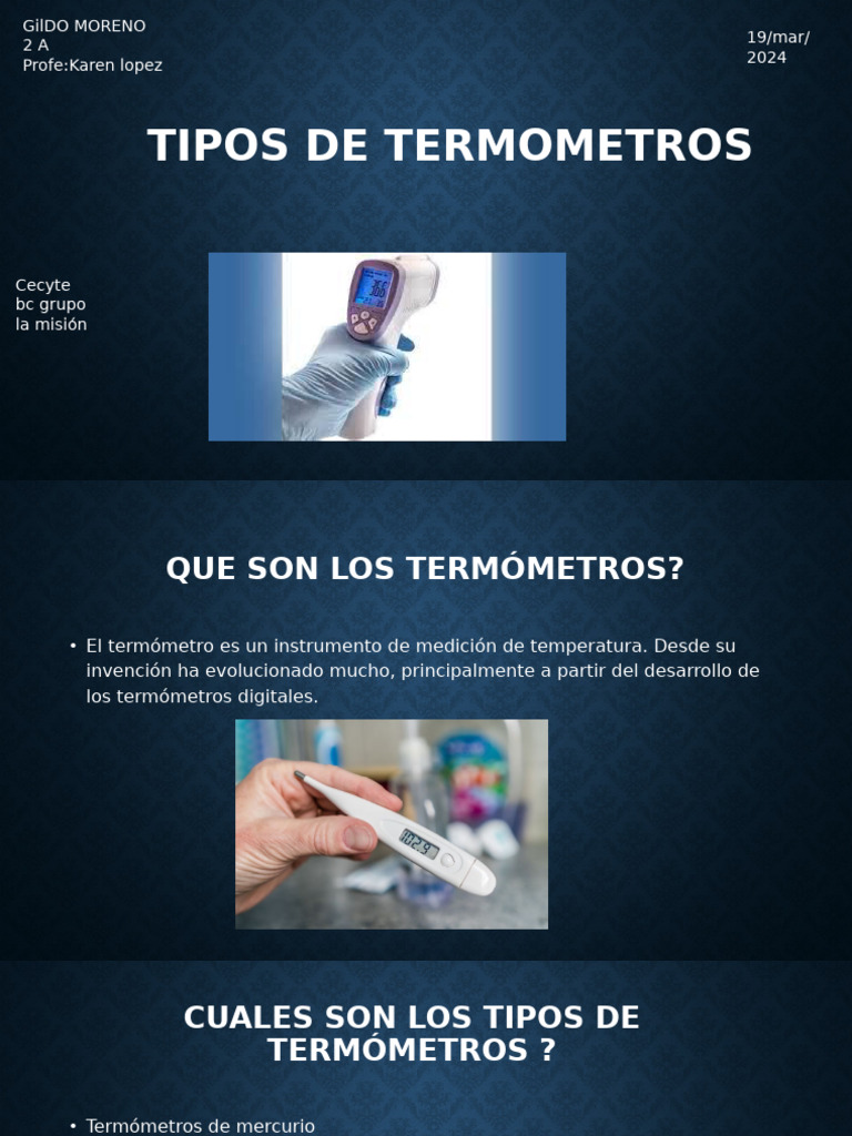 Tipos de Termometros | PDF