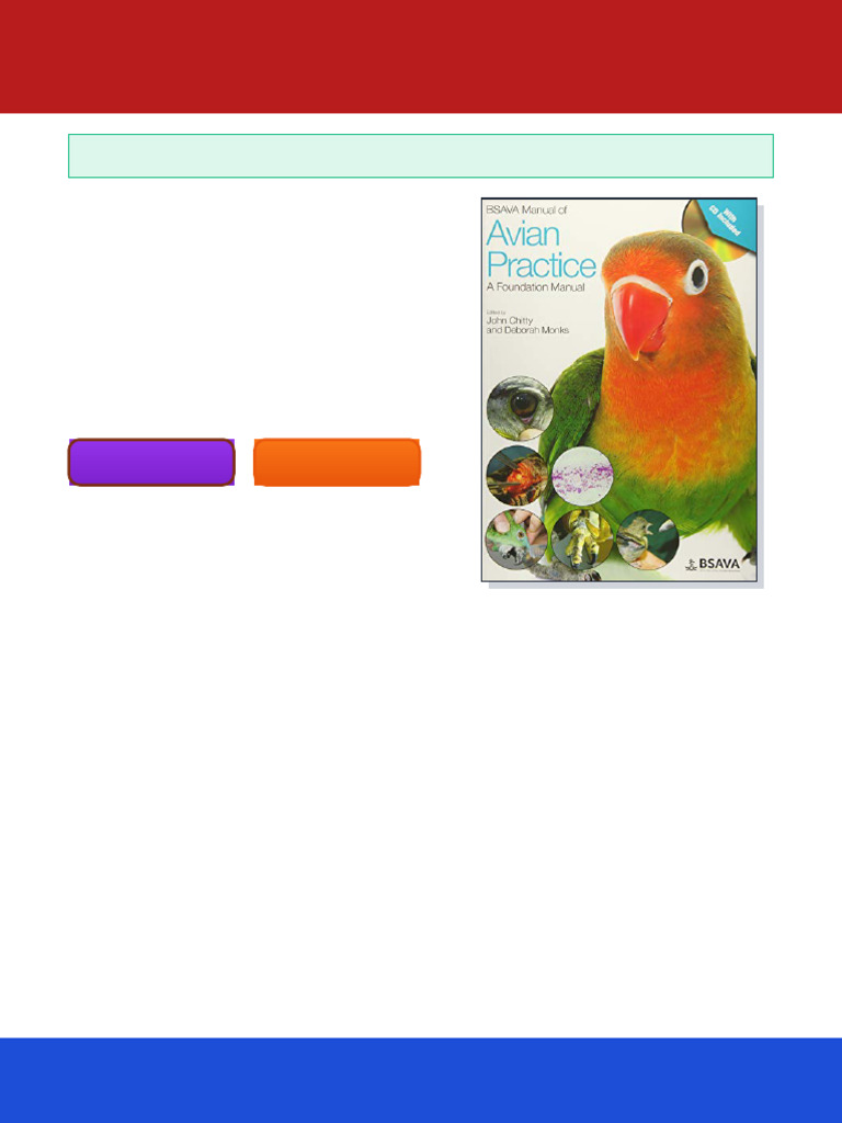 BSAVA Manual of Avian Practice A Foundation Manual BSAVA British Small ...