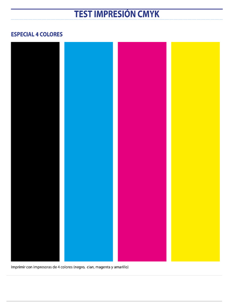 Test Impresion CMYK | PDF