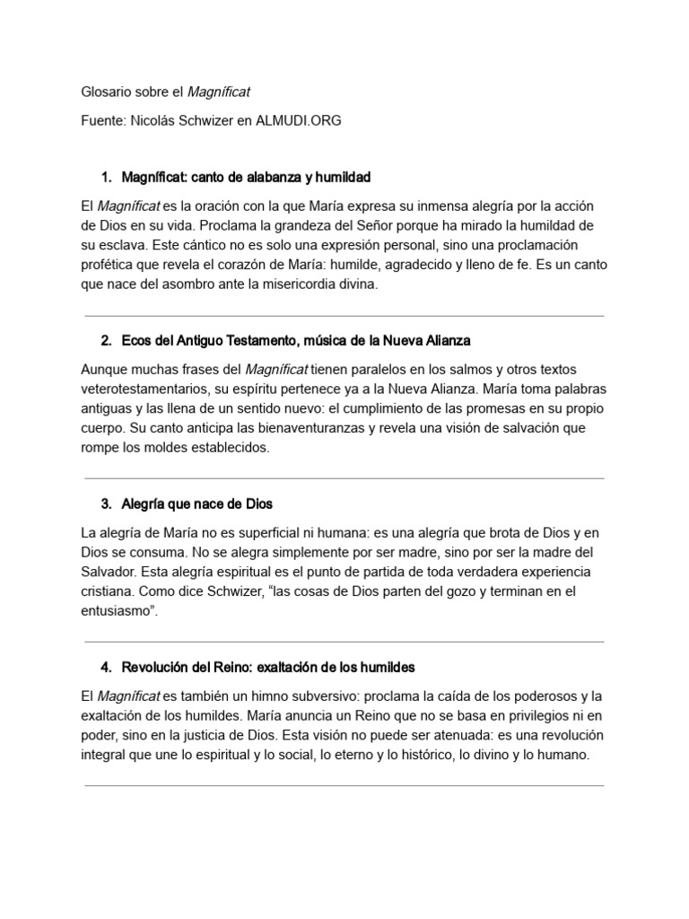 2. Glosario Magnificat.docx | PDF