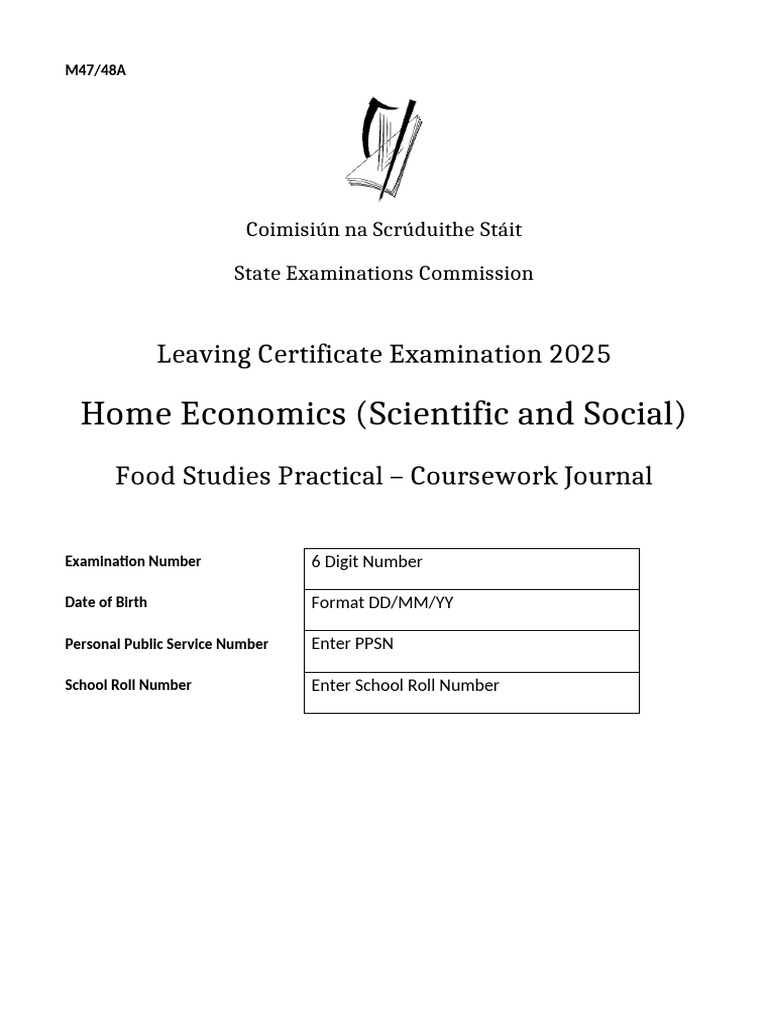 Home Economics Food Studies Journal 2025 | PDF | Breads | Yeast