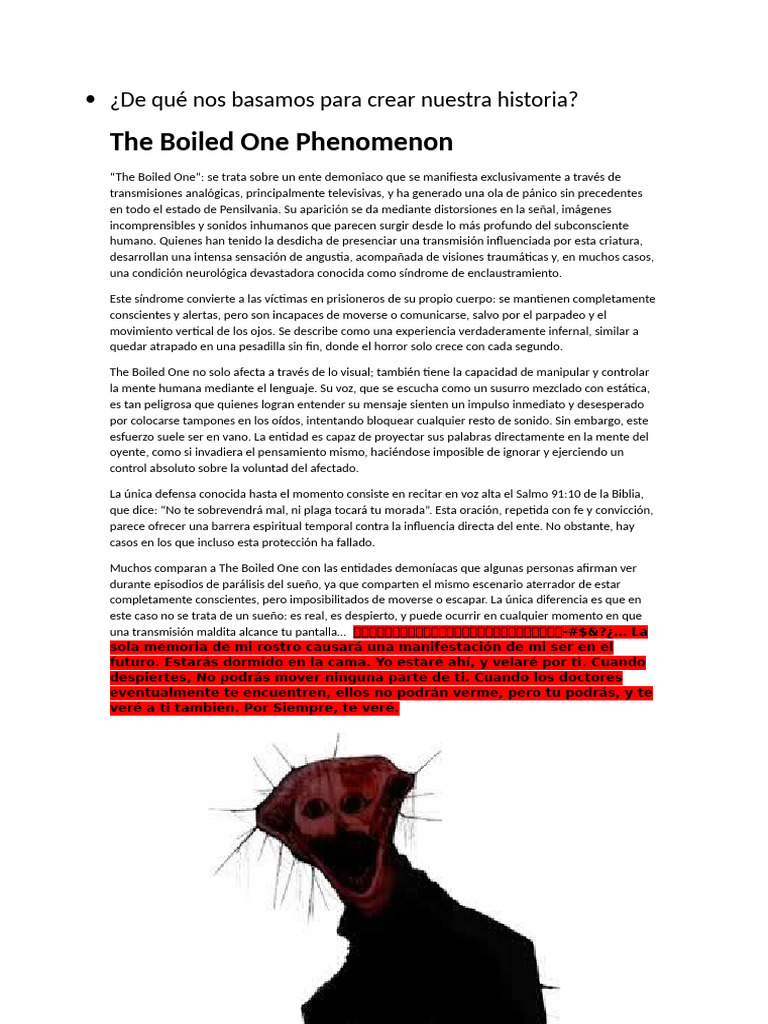 El Fenómeno "The Boiled One" y Sueños Liminales | PDF | Sueño | Pesadilla
