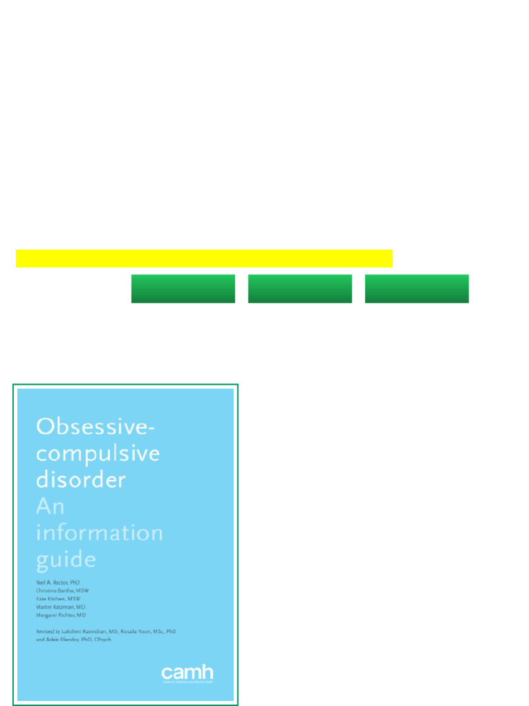 (Ebook) Obsessive-Compulsive Disorder: An Information Guide by Neil A ...