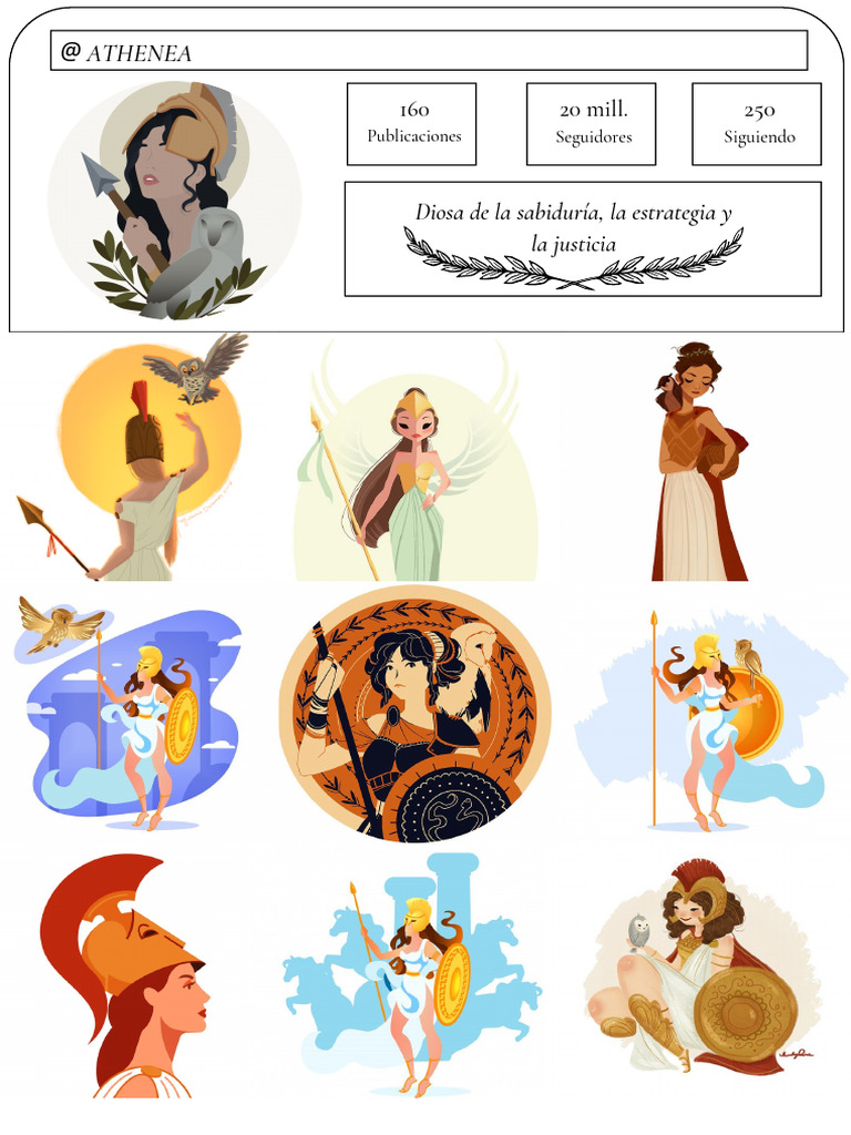 Athena: Diosa de Sabiduría y Estrategia | PDF