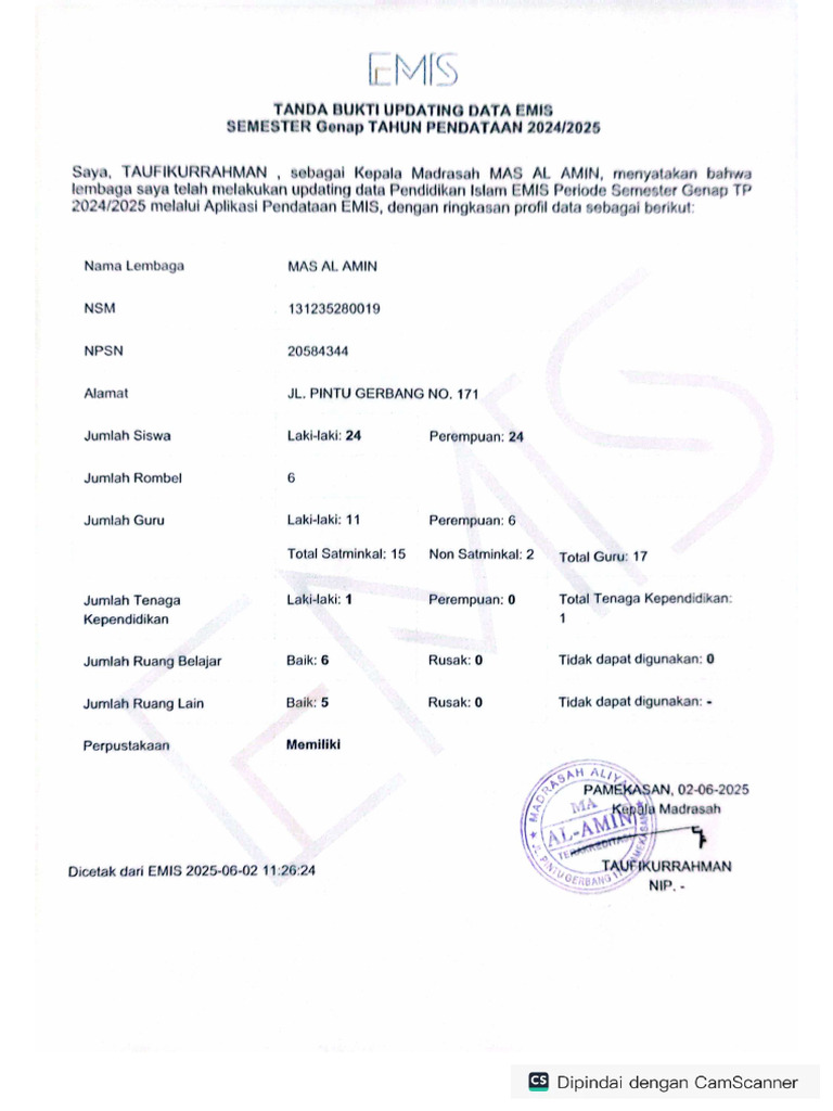 BAP 2024 2025 Genap 131235280019 | PDF