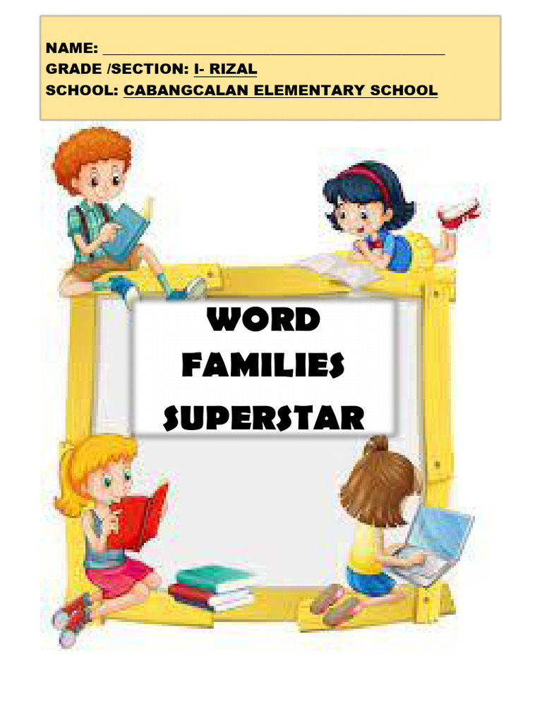 Word Families | PDF