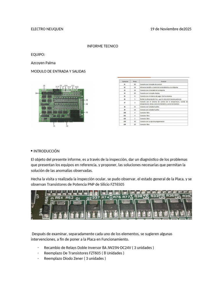 Informe Azcoyen Palma | PDF