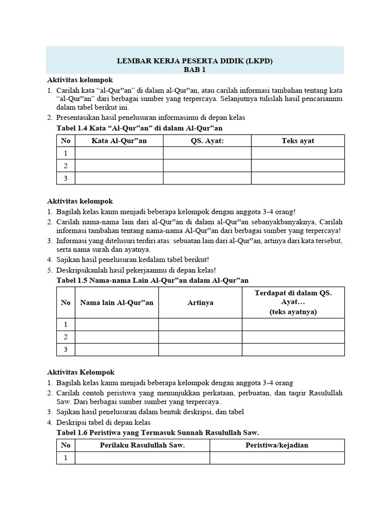 LKPD 1 | PDF