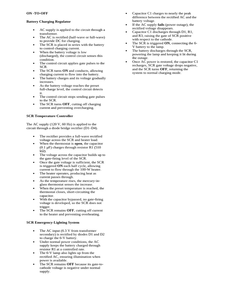 SCR-Based Battery Charging Systems | PDF | Rectifier | Diode