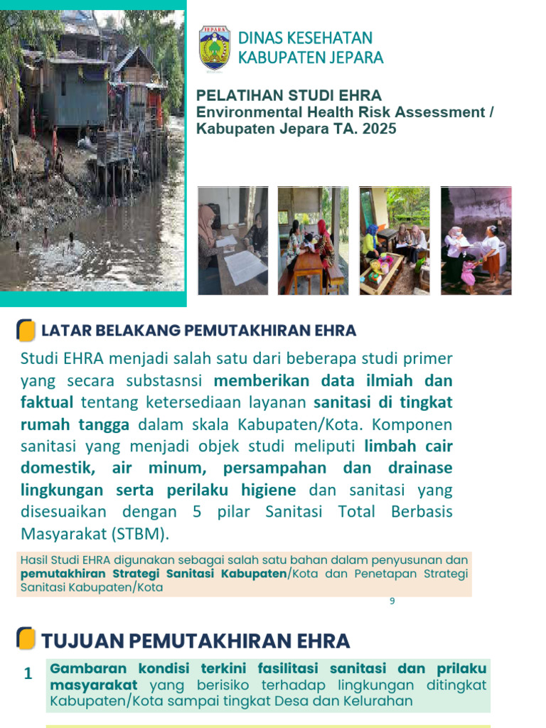 Pelatihan EHRA untuk Sanitasi Jepara | PDF