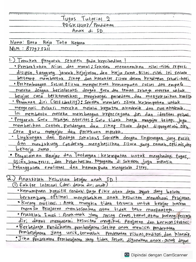 Bara Raja Tata N_877973211_Tugas 2_PDGK4403 | PDF