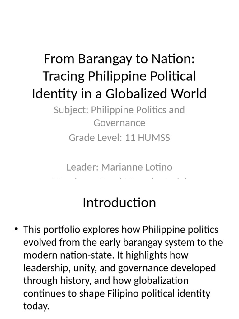 Philippine Political Identity Evolution | PDF | Philippines | Political ...