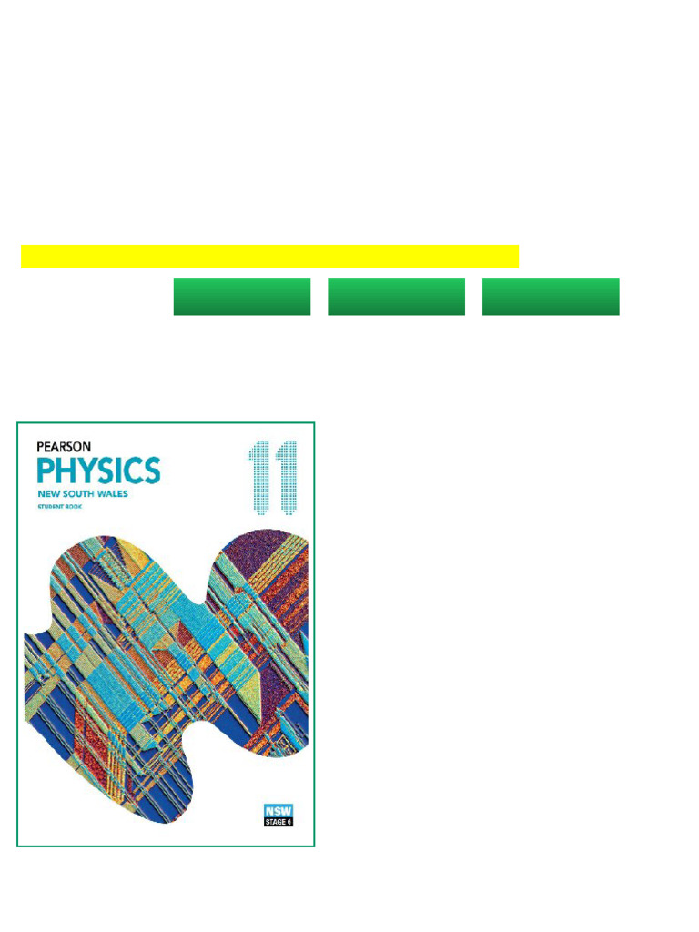 (Ebook) Pearson Physics 11 New South Wales Student Book by Amber Dommel ...