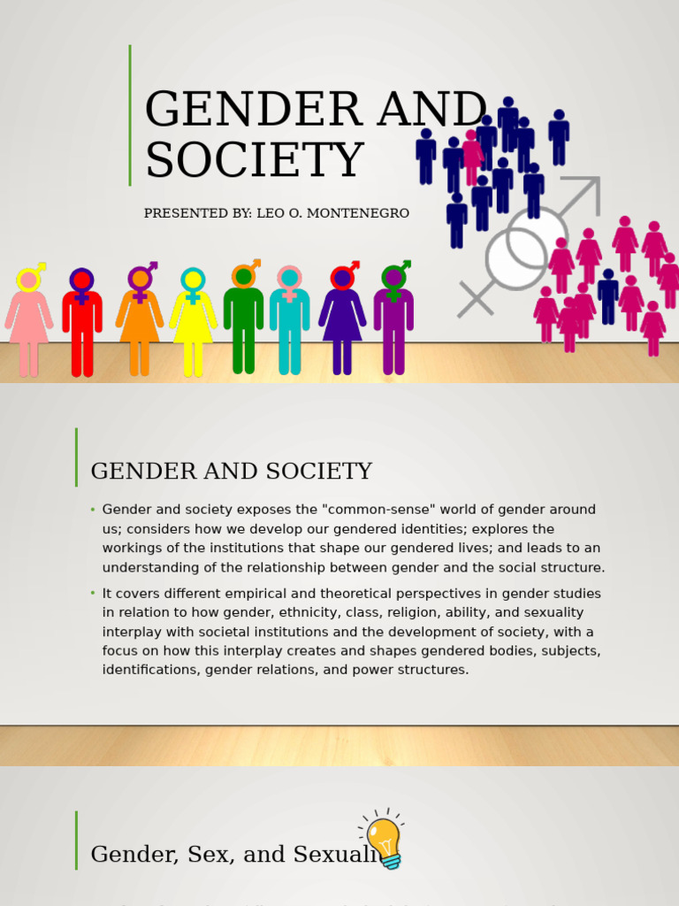 Understanding Gender and Society Dynamics | PDF | Gender Studies | Gender