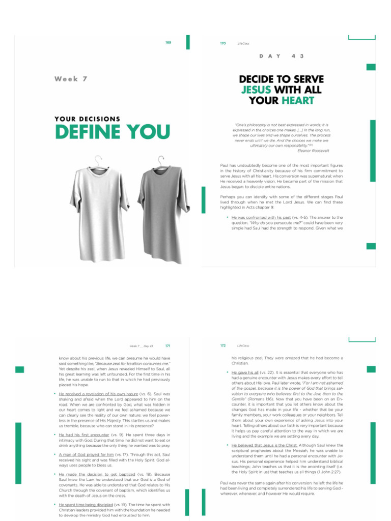 Lifeclass Week 7 | PDF