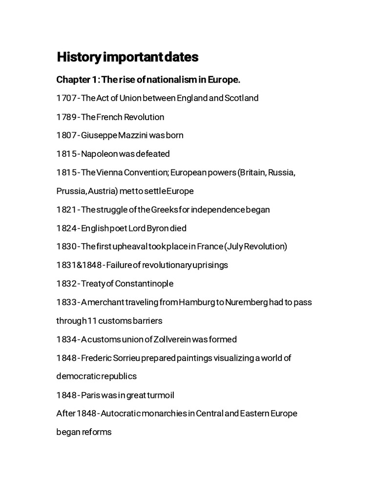 History important dates | PDF | Mahatma Gandhi