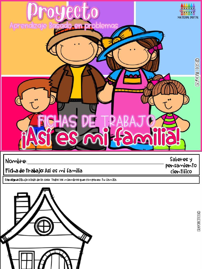 2_FICHAS_DE_TRABAJO_¡ASÍ_ES_MI_FAMILIA!_PROYECTO_ABP_1-1 | PDF