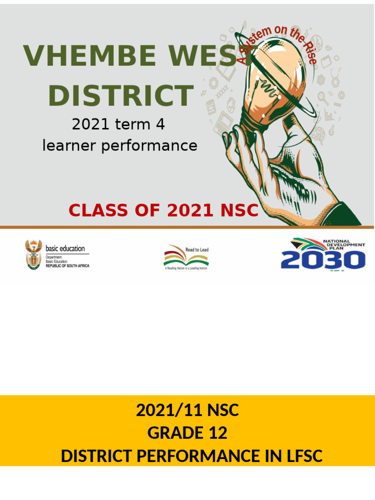 Vhembe West District Grade 12 Performance | PDF | Peopling Of The World ...