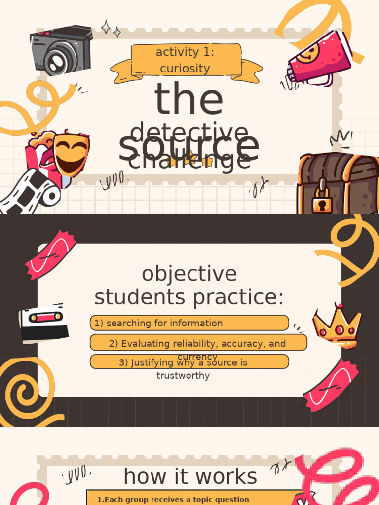 Source Evaluation Detective Challenge | PDF