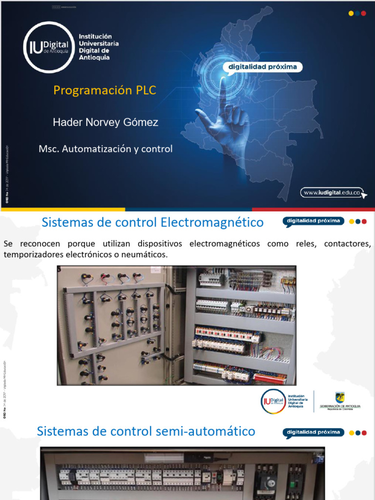 Sistemas de Control y Programación PLC | PDF | Controlador lógico ...