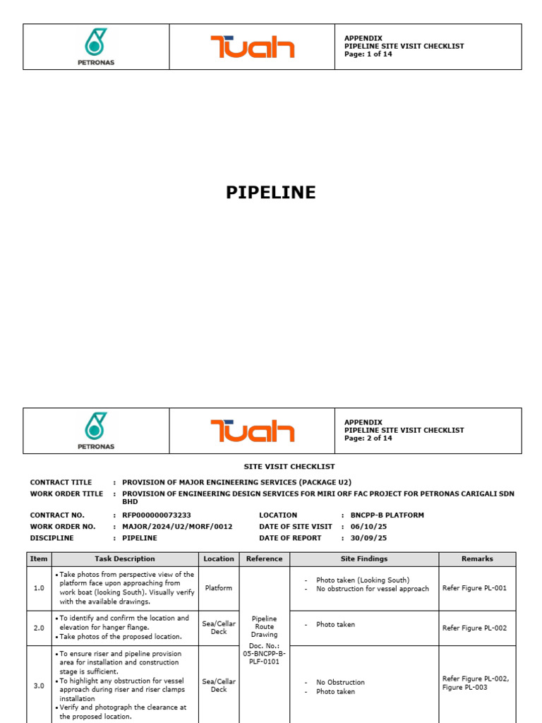 SV Checklist Final - Morf Offshore | PDF