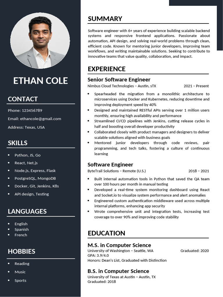 Best CV Format 2025 1 | PDF | Software | Computing