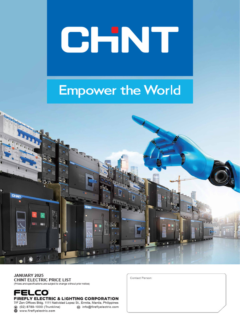 (Price List) Chint Electric January 2025 Issue | PDF | Power ...