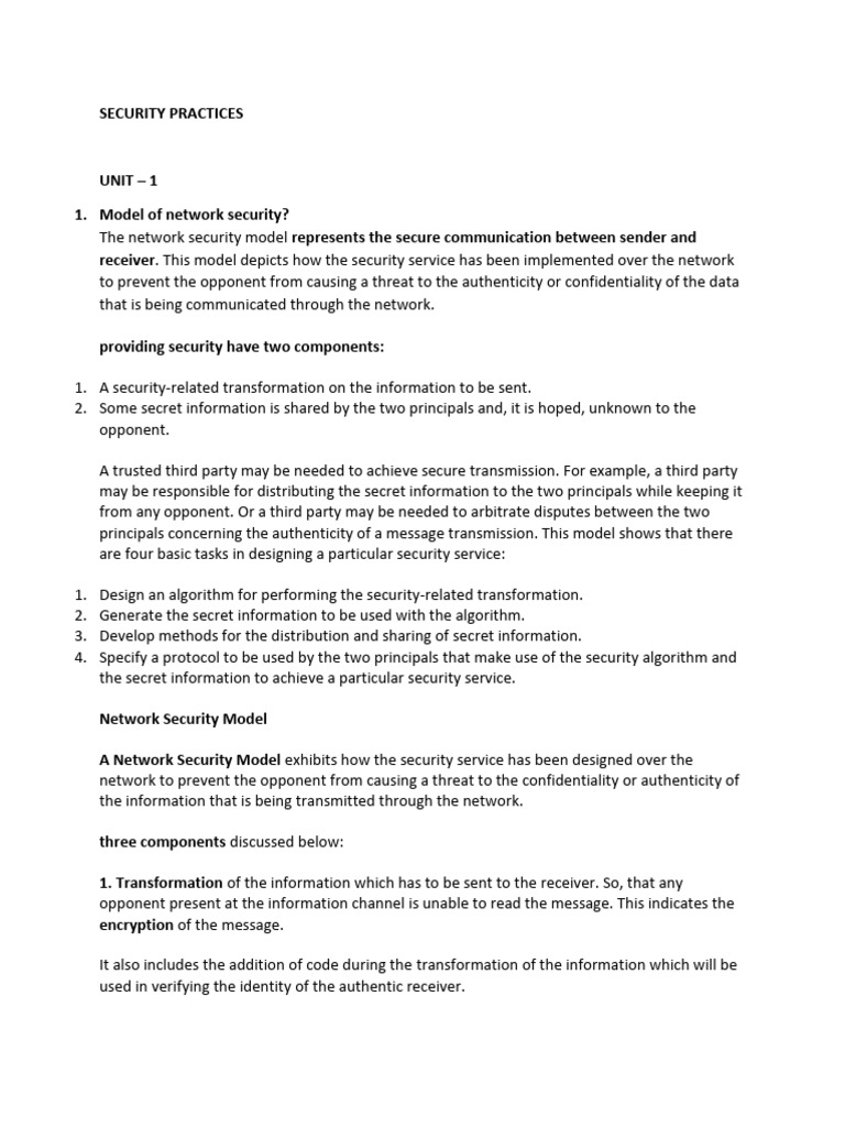 SECURITY PRACTICES | PDF | Security | Computer Security