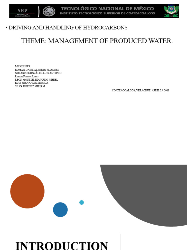 3.7 Management of Produced Water | PDF | Soft Matter | Industrial Processes