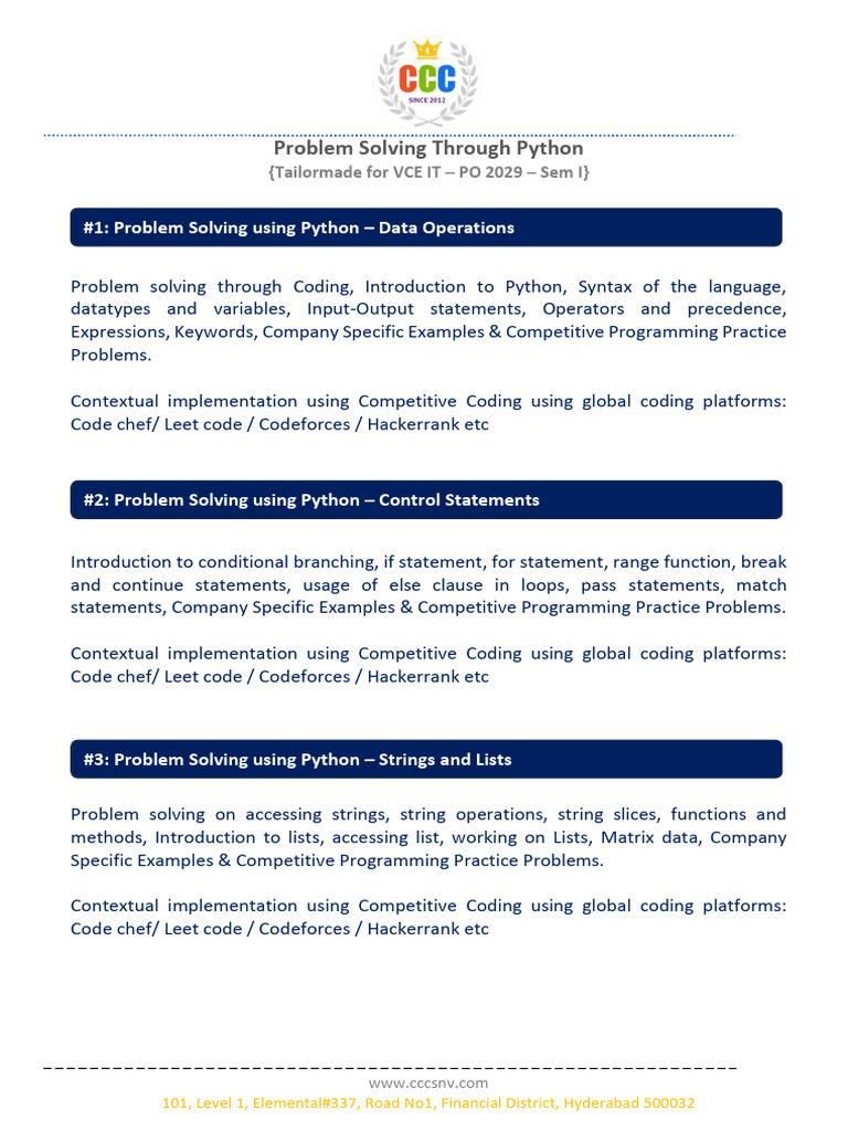 TSkills R 25 I SemesterSyllabus | PDF | Python (Programming Language ...