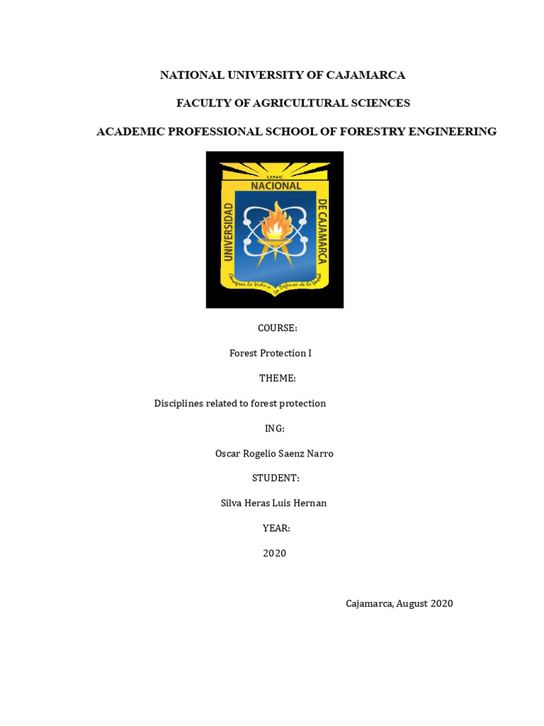 Disciplines Related To Forest Protection | PDF | Forestry | Forests