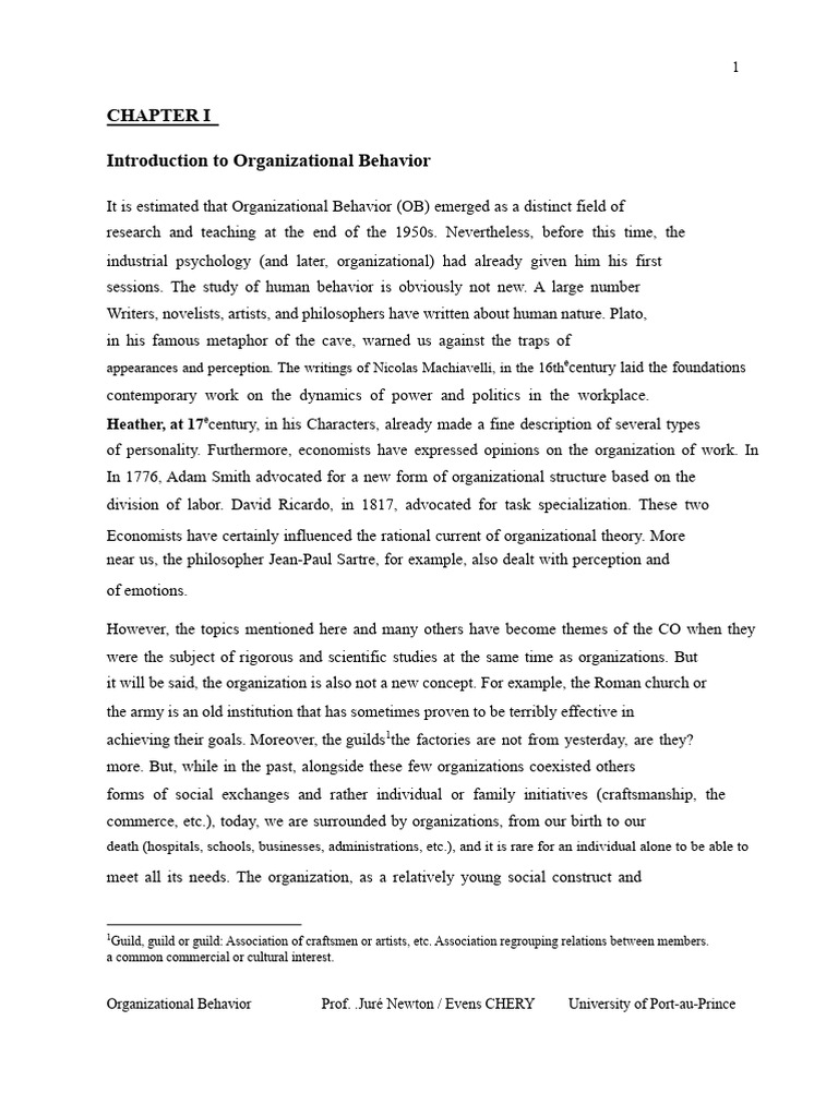Organizational Behavior | PDF | Self Concept | Industrial And ...
