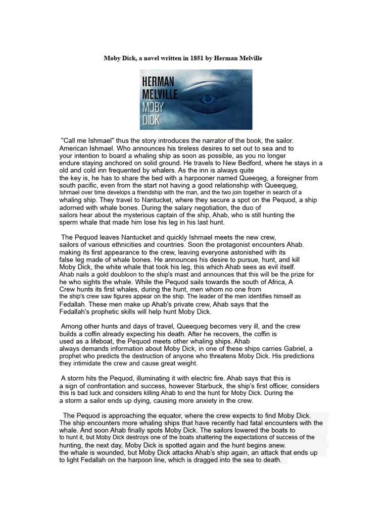 Moby Dick | PDF | Moby Dick | Captain Ahab