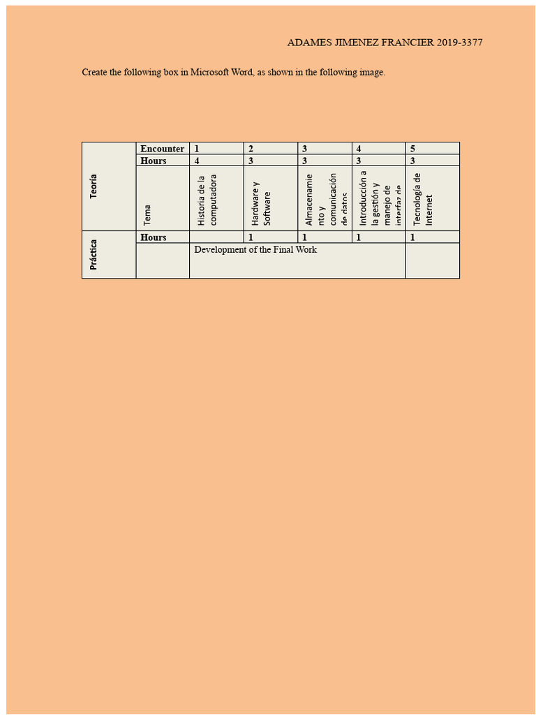 To Carry Out in Microsoft Word - Act. 02 | PDF