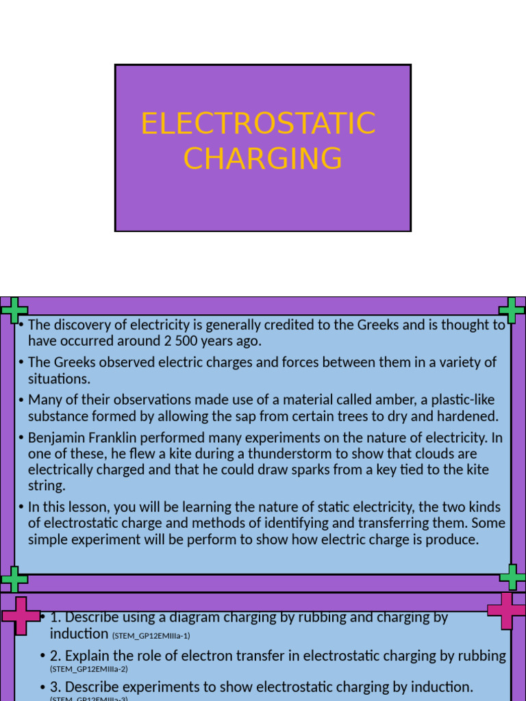 Module 1 Static Electricity | PDF | Electric Charge | Electron