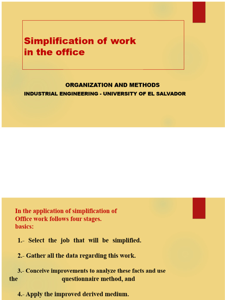 Simplification of Office Work | PDF | Knowledge | Questionnaire