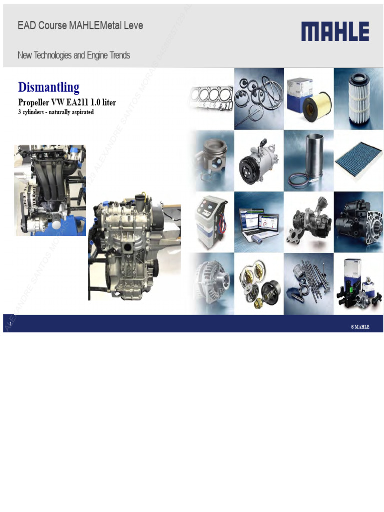 PAMPHLET - VW EA211 3 Cylinder Engine (Disassembly Module) | PDF ...