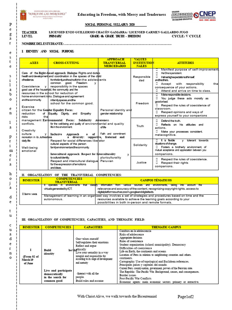 Thematic Fields Personal Social | PDF | Well Being | Identity (Social ...