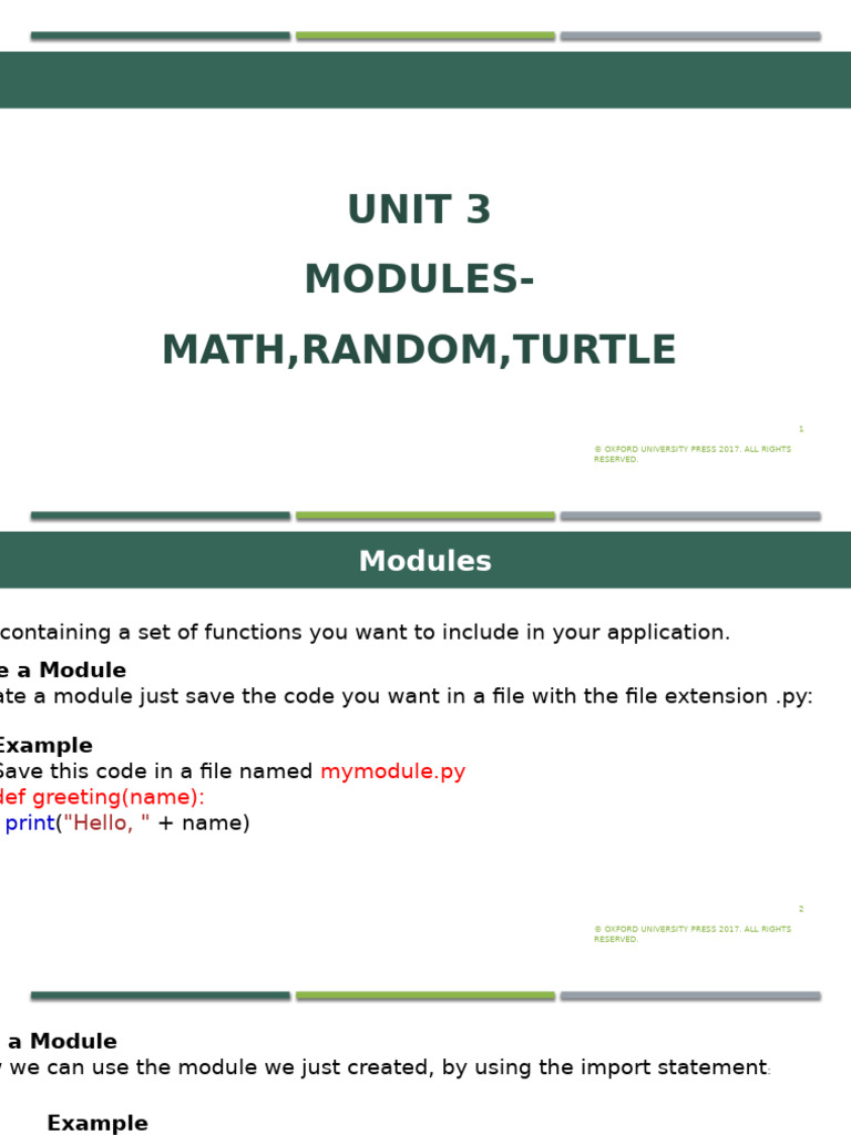 Haseeba Unit3 Modules | PDF | Python (Programming Language) | Computer ...