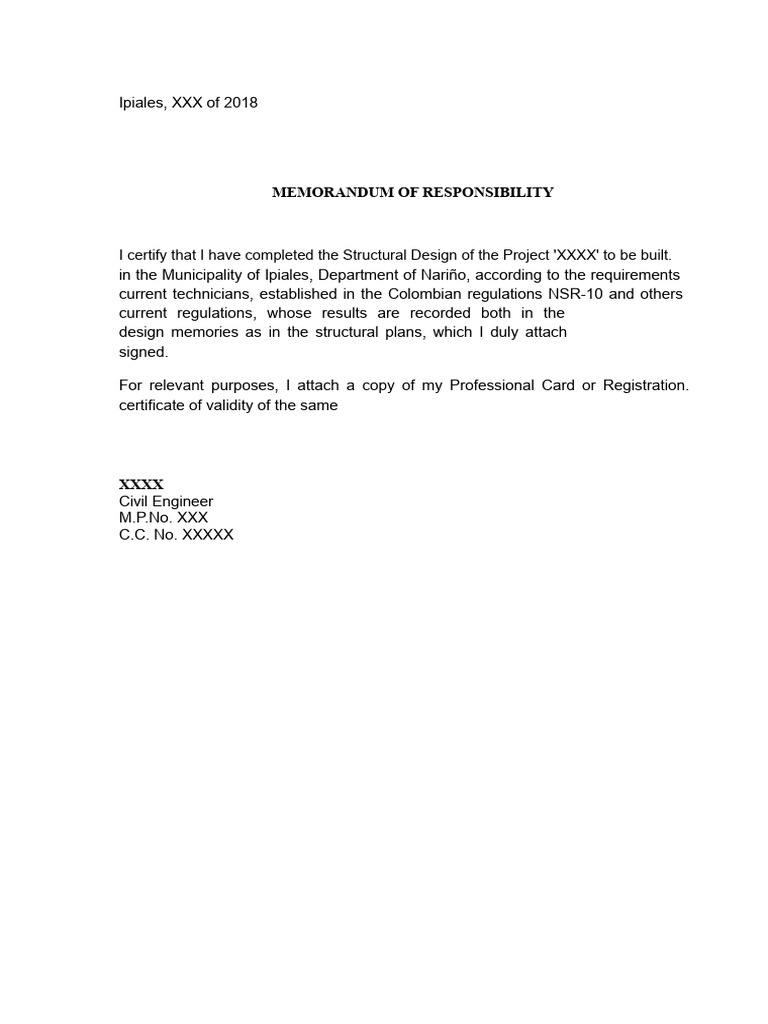 Annex 3 - Responsibility For Designs | PDF | Document