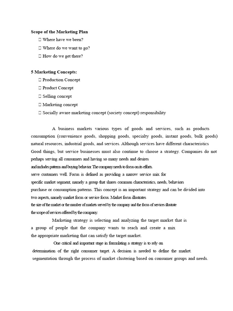 Comprehensive Marketing Plan Overview | PDF | Marketing | Pricing