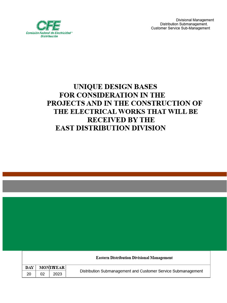 Unique Design Bases - 2023 East Division | PDF | Transformer | Electric ...