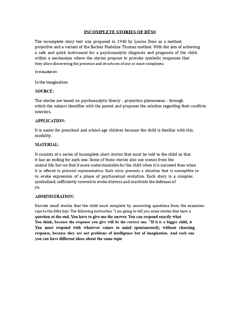 Incomplete Tales of Duss | PDF | Psychoanalysis | Behavioural Sciences
