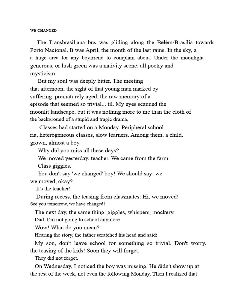 We Changed | PDF