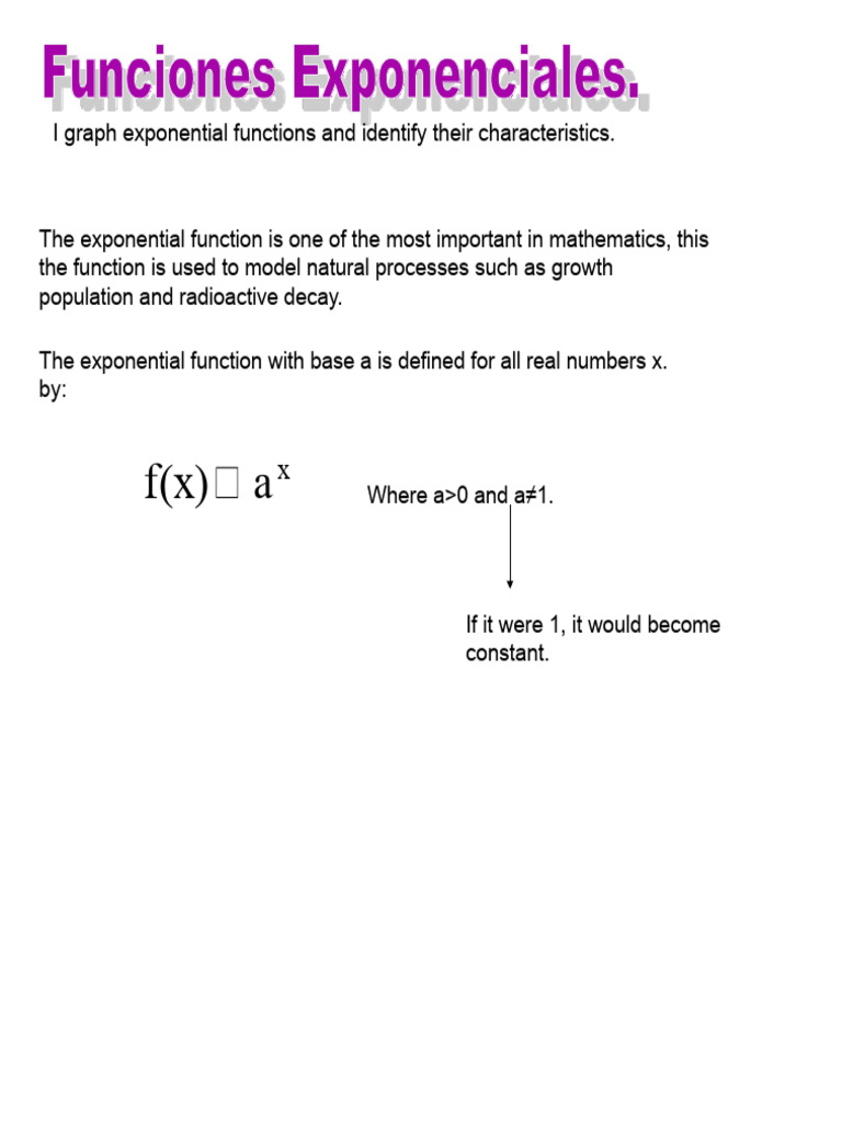 Exponential Function | PDF | Function (Mathematics) | Exponential Function