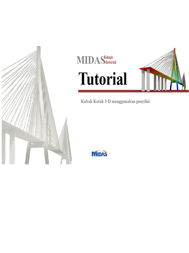 Tutorial MIDAS: Pemodelan Culvert 3D | PDF