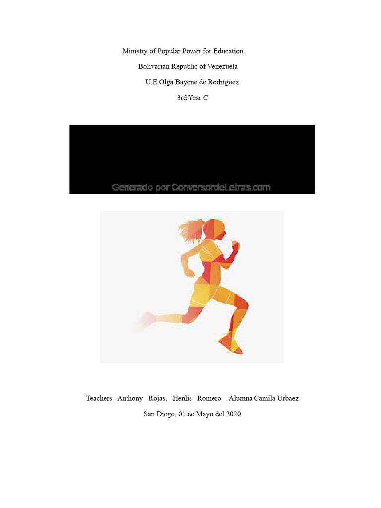 Physical Education Work | PDF | Track And Field | Running