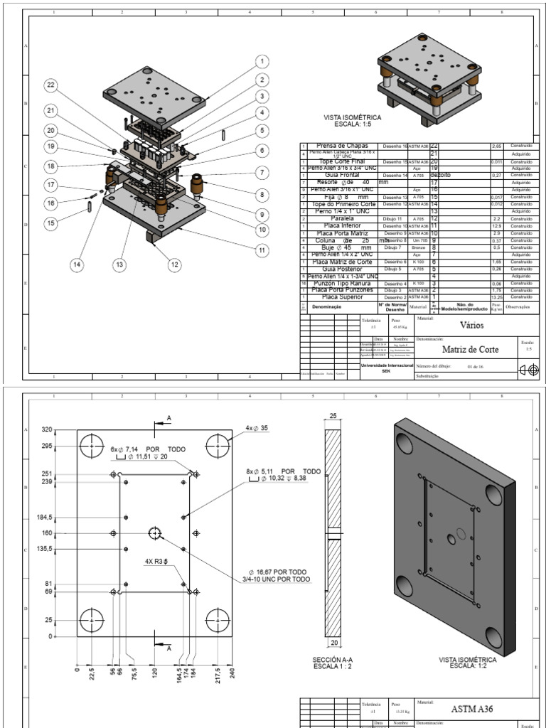 Plano Matriz Corte PDF | PDF