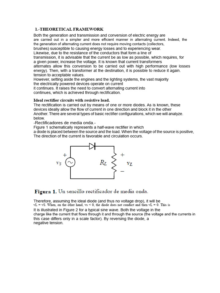 Theoretical Framework | PDF | Rectifier | Alternating Current