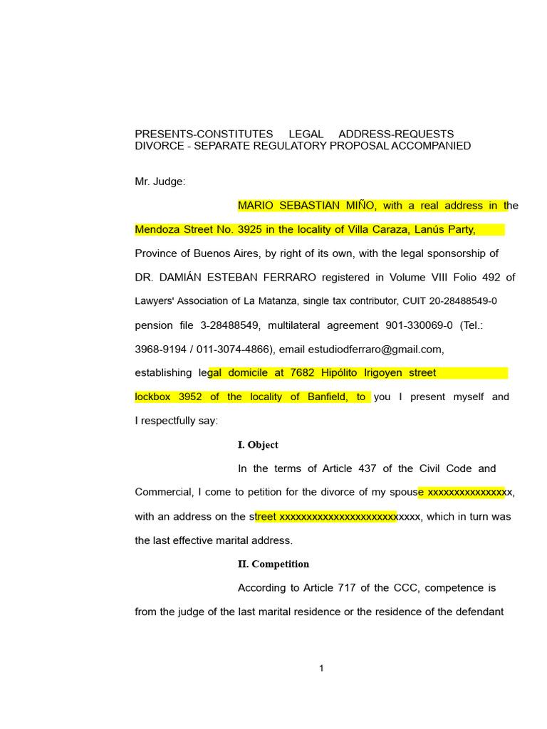 Unilateral Divorce Model | PDF | Divorce | Justice